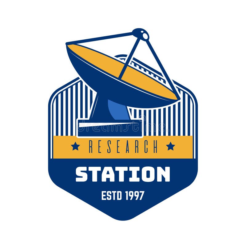 Vintage space emblem-2 stock vector. Illustration of label - 158504335