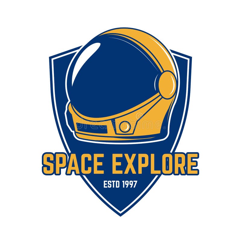 VINTAGE SPACE EMBLEM-2 stock vector. Illustration of round - 158504265