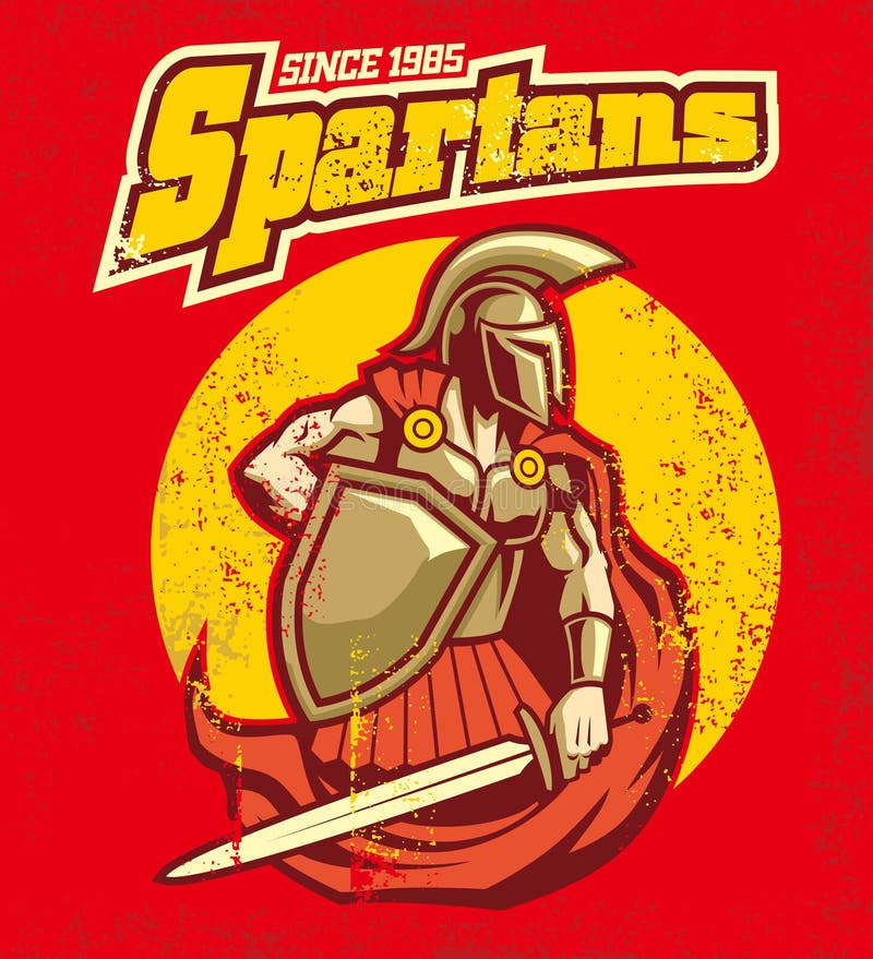 Spartan army mascot stock vector. Illustration of hero - 51011063