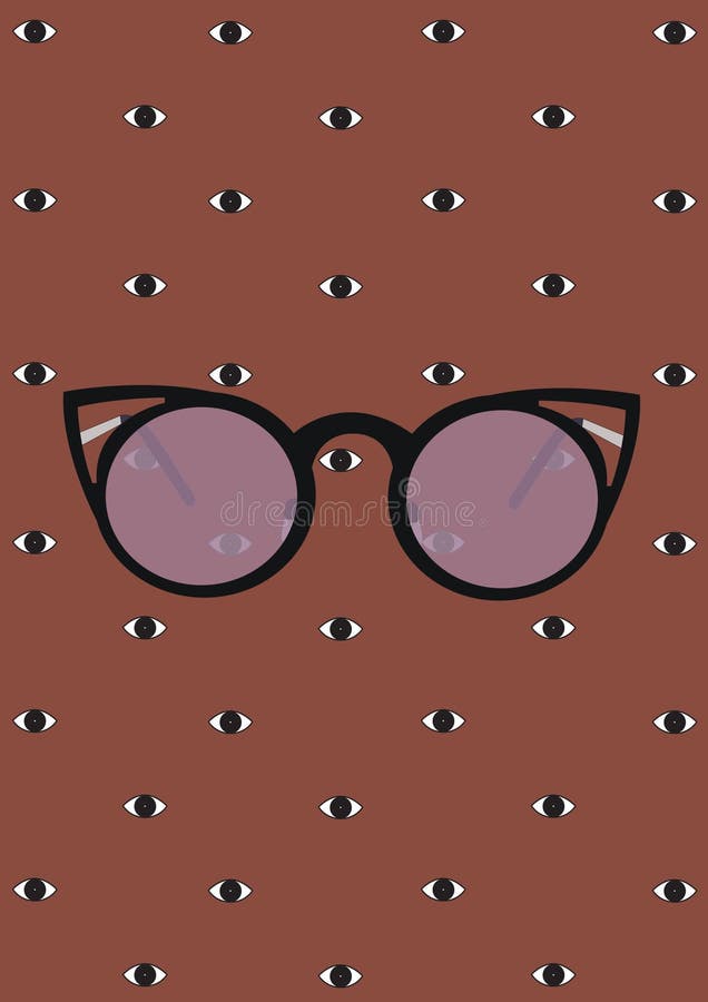 Vintage Spectacles. Vector Illustration Decorative Background Design ...