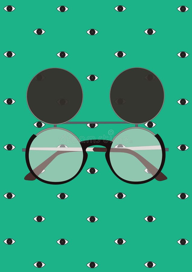 Vintage Spectacles. Vector Illustration Decorative Design Stock Vector ...