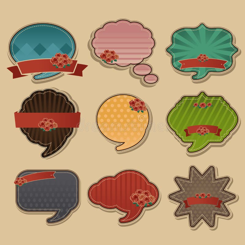 Vintage speech bubble stock vector. Illustration of text - 35842420