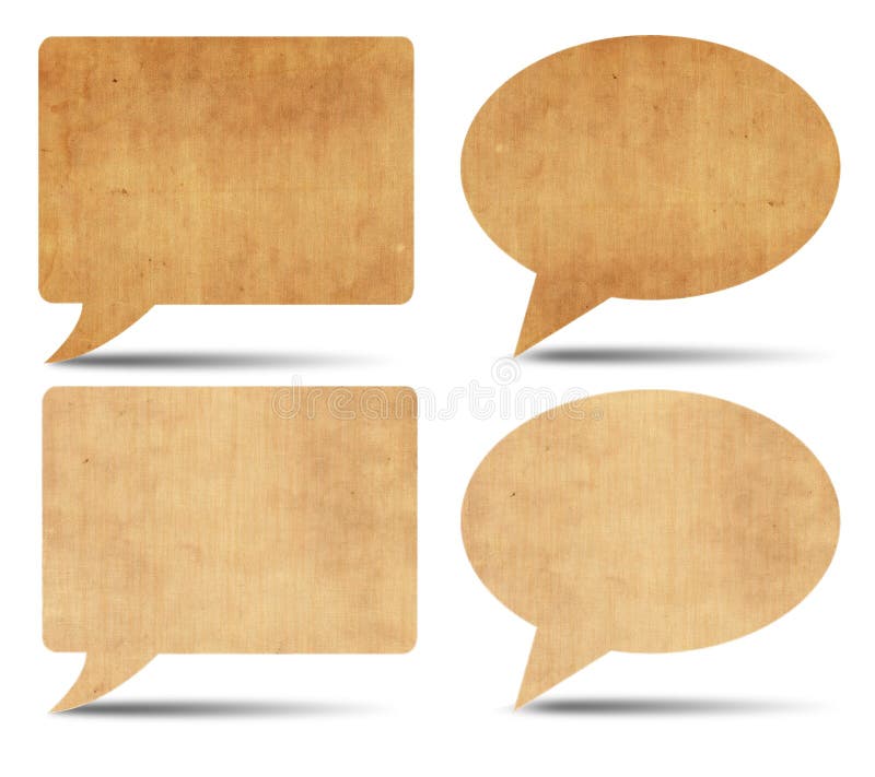 Vintage Speech Bubbles Stock Photo - Image: 21961900