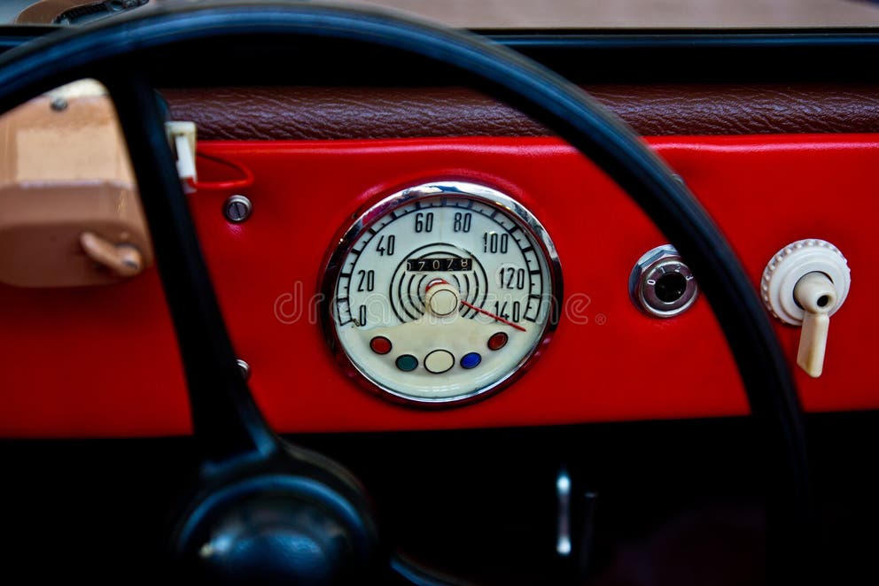 Vintage speedometer stock image. Image of dash, speed - 57501091