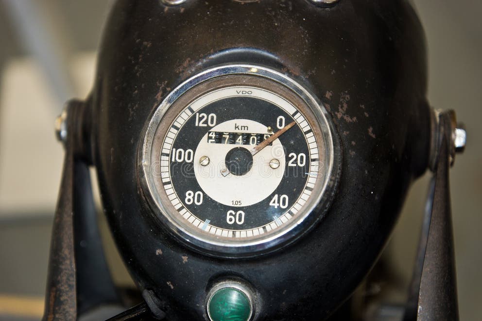 Vintage speedometer stock image. Image of equipment, control - 57500887