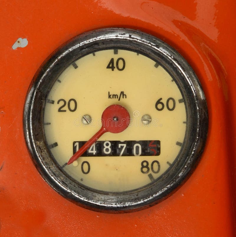 Vintage Speedometer stock image. Image of limit, distance - 32048983