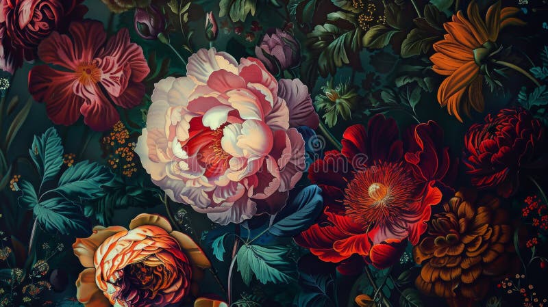 Vintage spring flowers stock image. Image of retro, decorative - 320052661