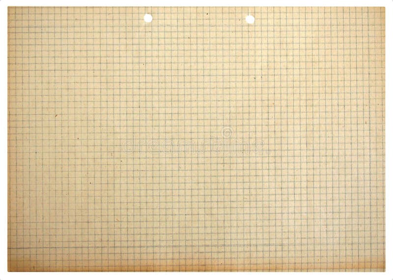 Vintage Squared Empty Math Paper Stock Photo - Image of page, paper ...