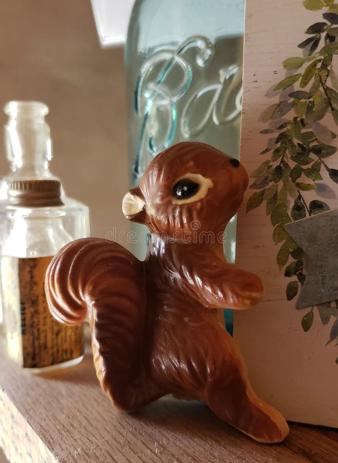 Vintage squirrel figurine stock image. Image of vintage - 192477089