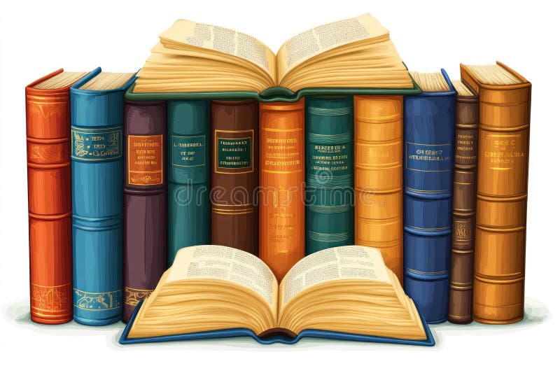 Vintage Open Book with Grunge Texture Illustration Stock Illustration - Illustration of cover ...