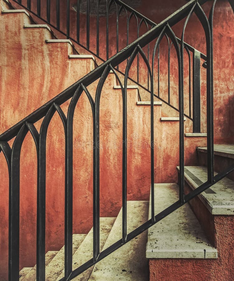 Vintage stair stock image. Image of architecture, texture - 51833081