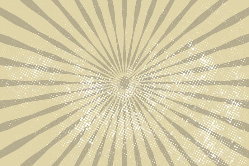 Vintage Starburst Pattern with Dots in Beige and White Stock Vector ...