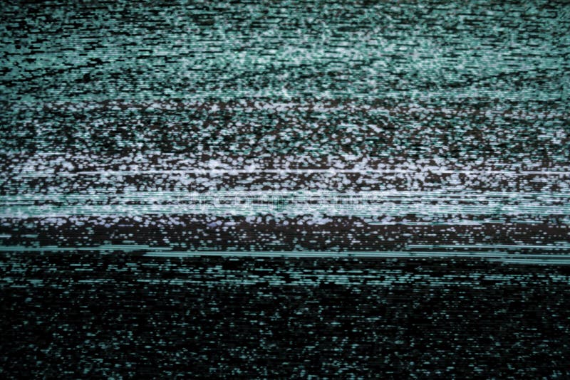 Vintage TV with Static Screen Stock Photo - Image of broadcast, monitor ...