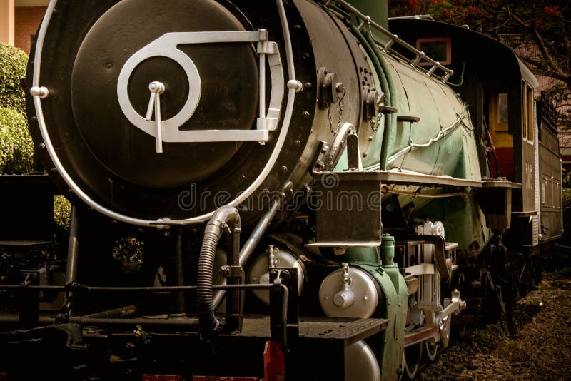 Vintage Steam Engine Locomotive Train Stock Image - Image of coal ...