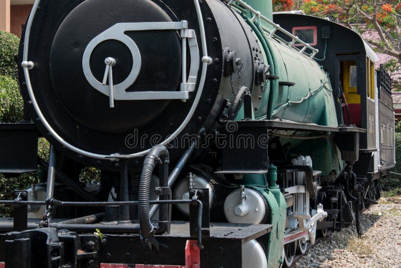 Vintage Steam Engine Locomotive Train Stock Photo - Image of track ...