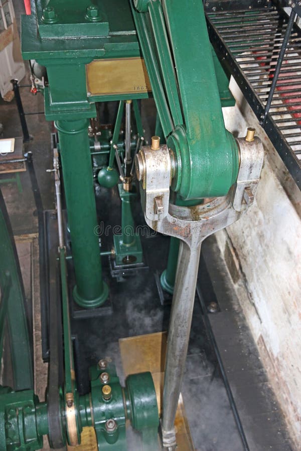 Vintage Steam Engine in a Mill Stock Image - Image of architecture ...