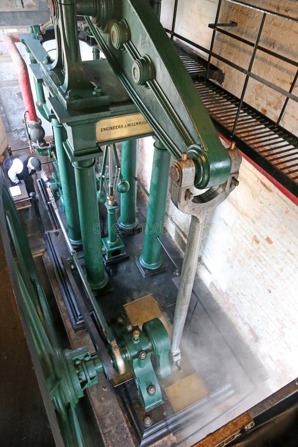 Vintage engine in a mill stock photo. Image of mill - 286260908