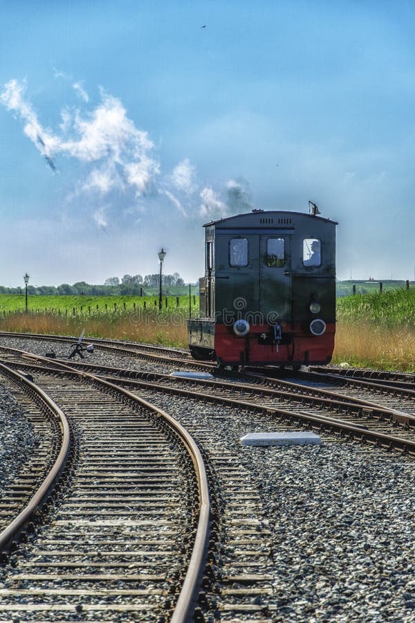 Vintage Steam Locomotive in the Netherlands Stock Photo - Image of ...