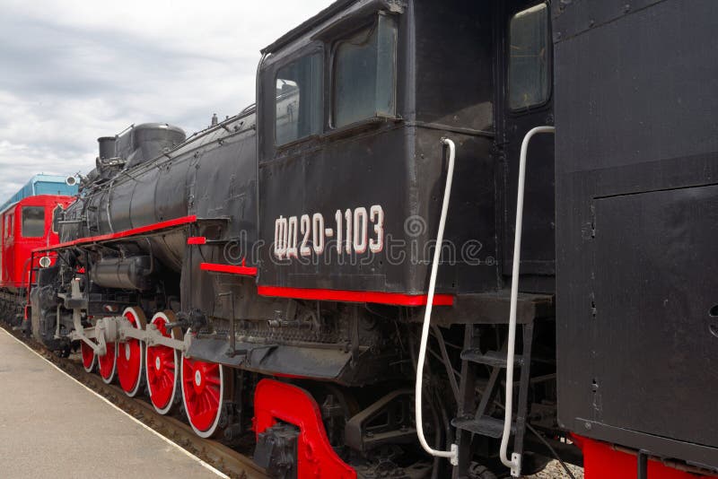 Vintage Steam Powered Railway Train Stock Image - Image of railroad ...