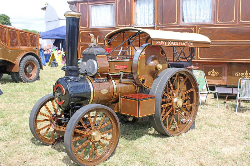 Vintage Steam Traction Engine Editorial Photography - Image of antique ...