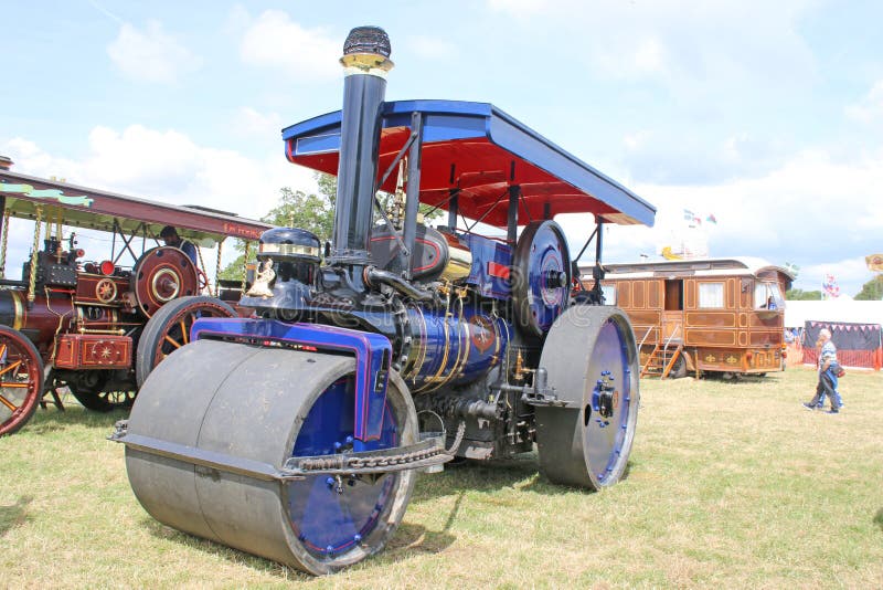 Vintage Steam Traction Engine Roller Editorial Photo - Image of tractor ...