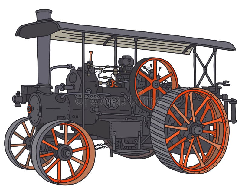 Steam Traction Engine Stock Illustrations – 83 Steam Traction Engine ...