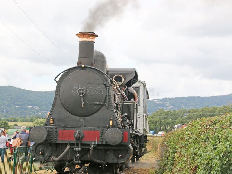 Vintage Steam Train Engine Running Stock Photo - Image of iron ...