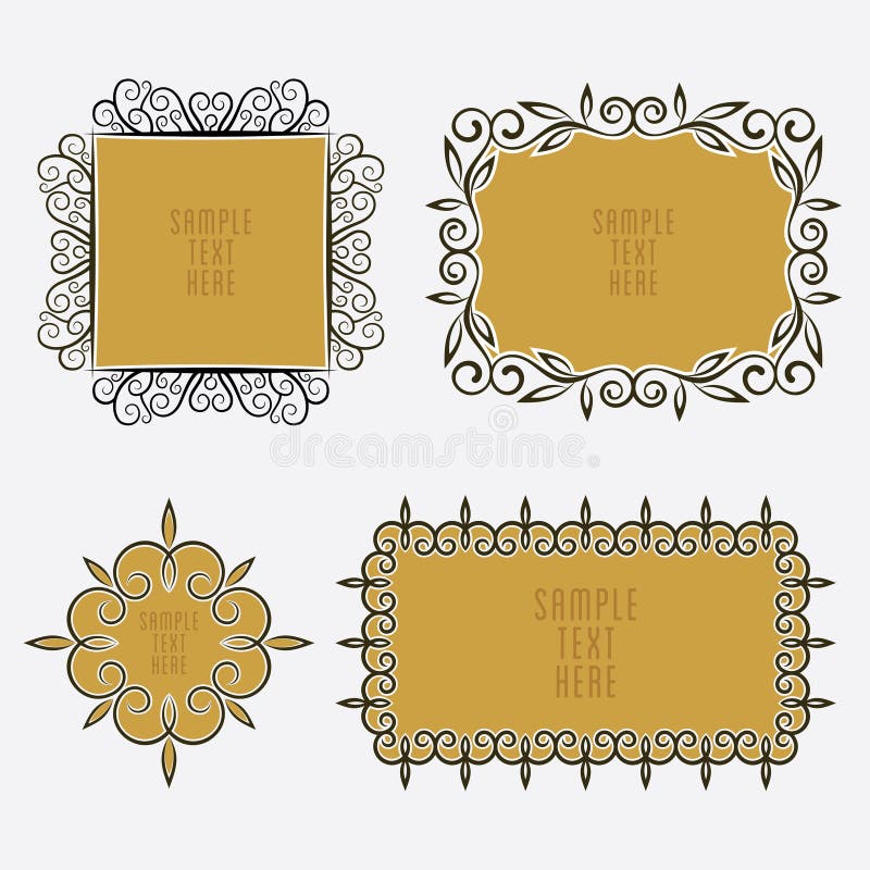 Creative Rectangle Swirl Design Pattern Background Stock Vector - Illustration of design ...