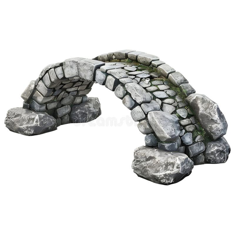 Vintage Stone Bridge on Transparent Background - Ai Generated Stock ...
