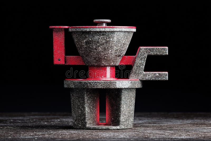 Vintage Stone Grinder for Spices in Rustic Setting Showcasing ...
