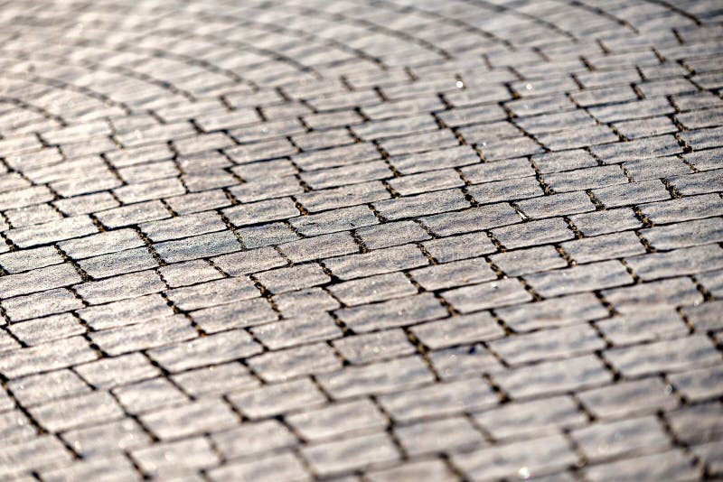 Vintage Stone Tile Road without People Stock Photo - Image of city ...