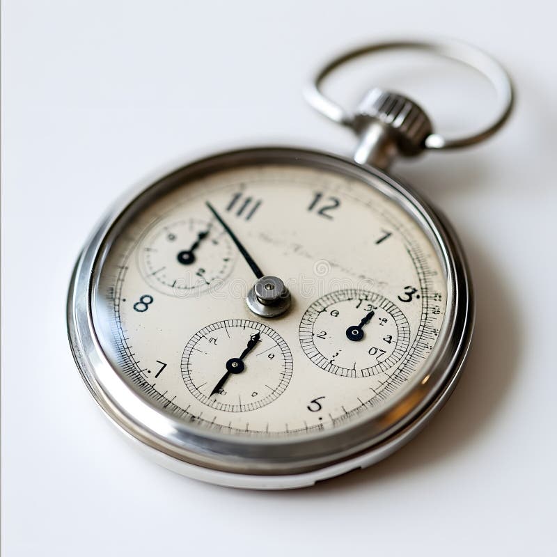 Vintage Stopwatch stock illustration. Illustration of mechanical ...