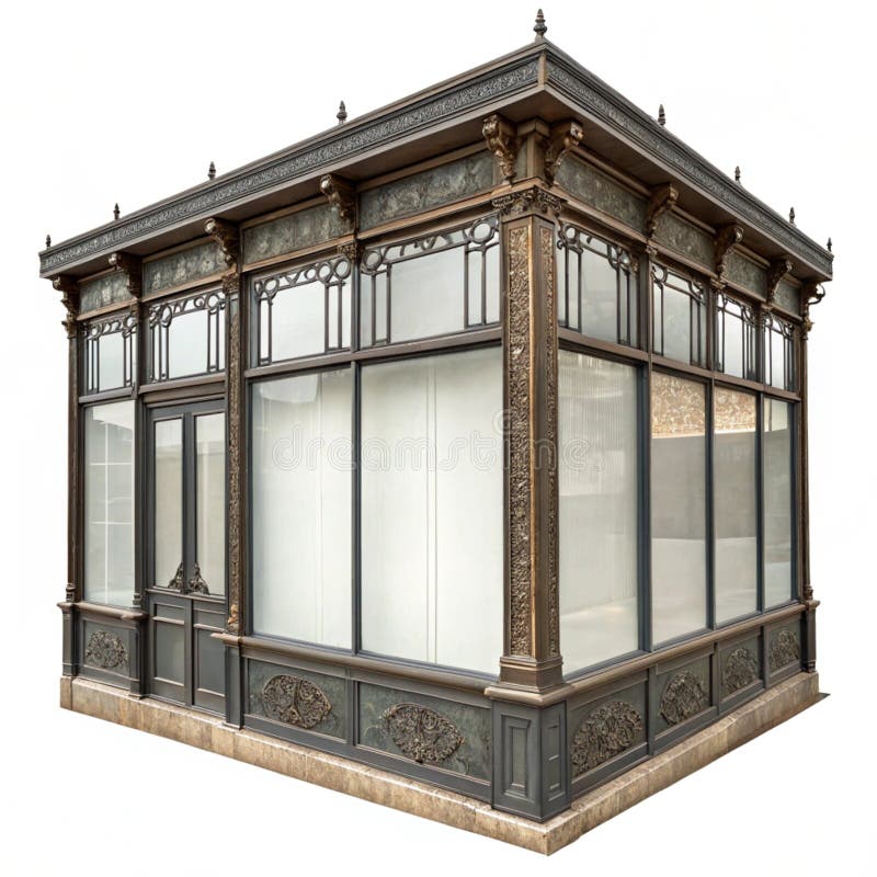 Vintage Storefront.Classic Building Facade Stock Vector - Illustration ...