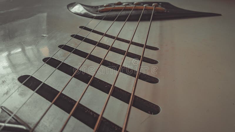 Vintage String Guitar Acoustic with Low Angle Stock Photo - Image of ...