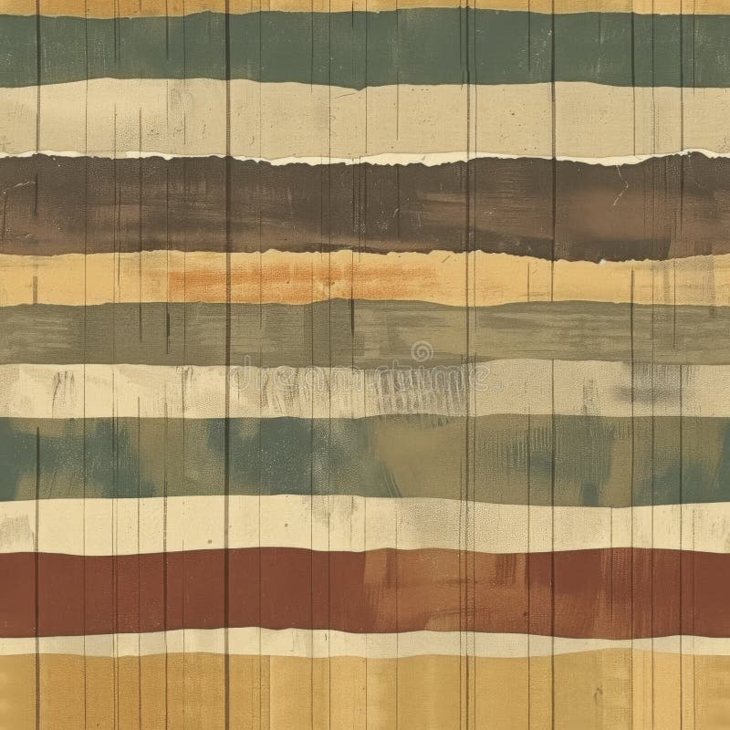 Vintage Striped Pattern Wallpaper with Torn Edges Stock Image - Image ...