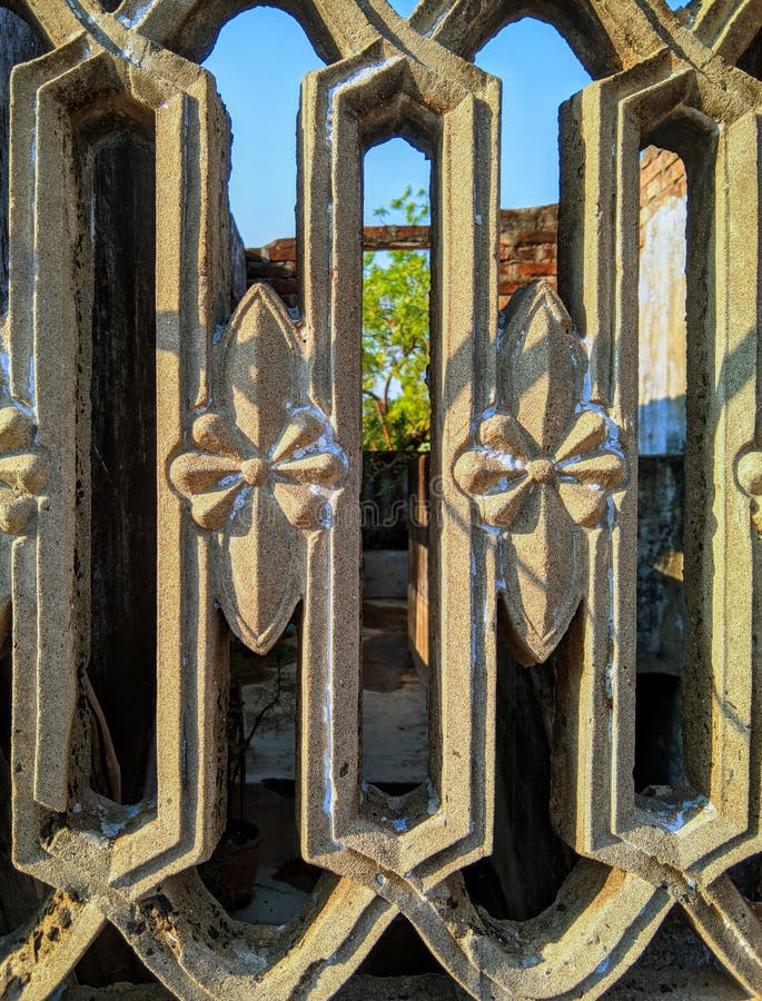 Vintage Structure of Window, Ceremic Construction Stock Image - Image ...