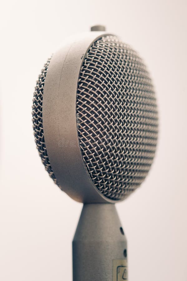 Vintage studio microphone stock photo. Image of record - 26034404