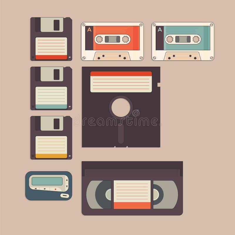 Vintage Stuff Icon stock vector. Illustration of doodle - 57294437