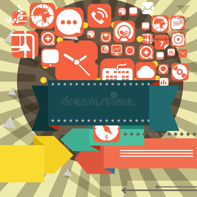 Vintage Style Advertising Illustration Stock Vector - Illustration of ...