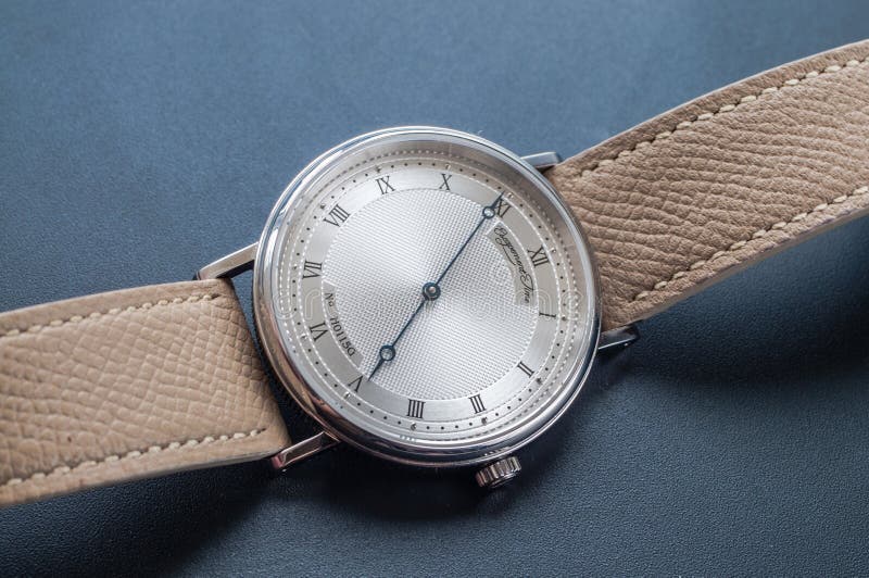 A Vintage Style Analog Mechanical Watch Stock Photo - Image of gauge ...