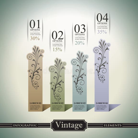 Vintage style Bar Graph stock vector. Illustration of data - 31570137