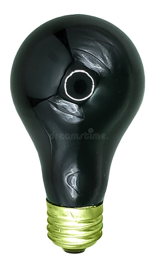 Black Light Bulb stock photo. Image of vintage, lighting - 262574044