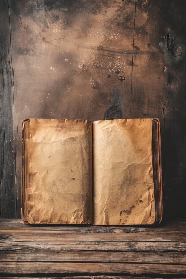 Vintage Style Blank Notebook with Open Pages Ideal for Writing and ...