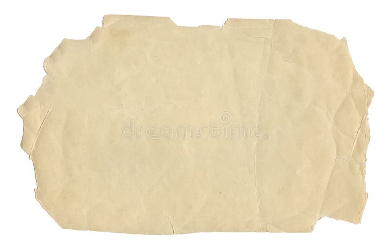 Vintage Style Brown Old Paper Texture or Background, with Uneven Torn ...