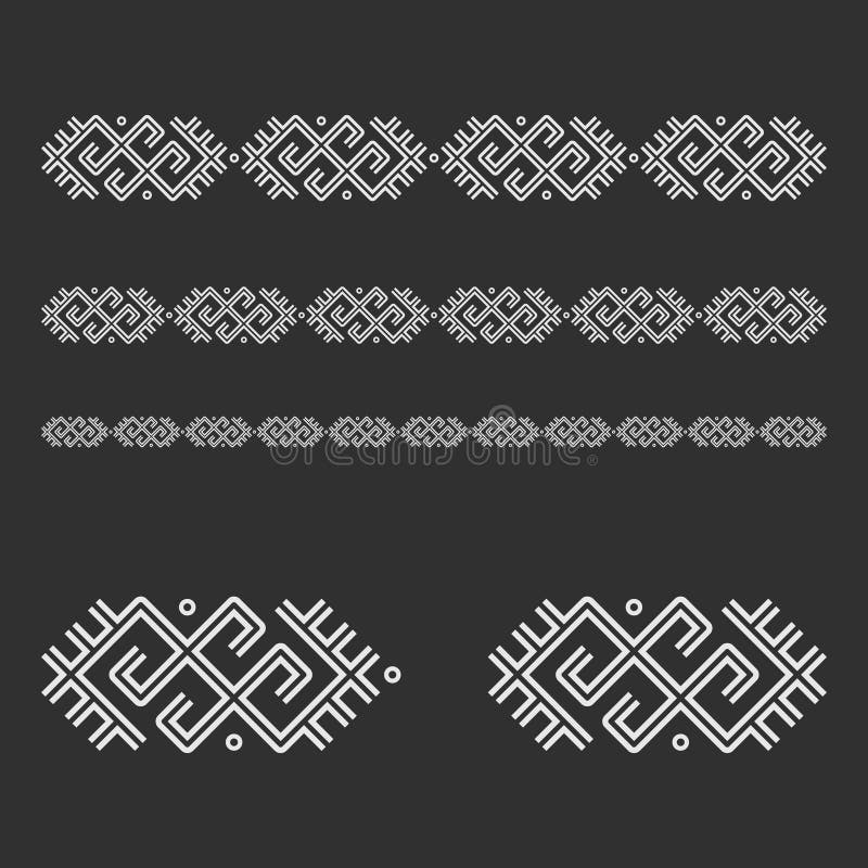 Vintage Style Decorative Border Stock Illustration - Illustration of ...