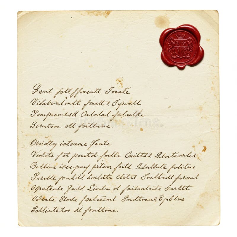 Vintage-style Document Featuring Elegant, Cursive Handwriting on Aged ...