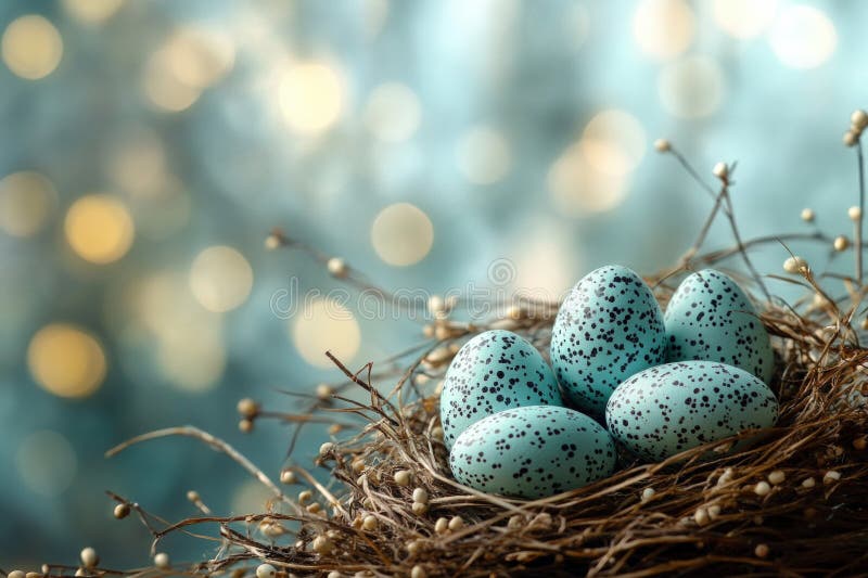 A Vintage Easter Postcard, Nostalgic and Festive, Design Theme Stock ...