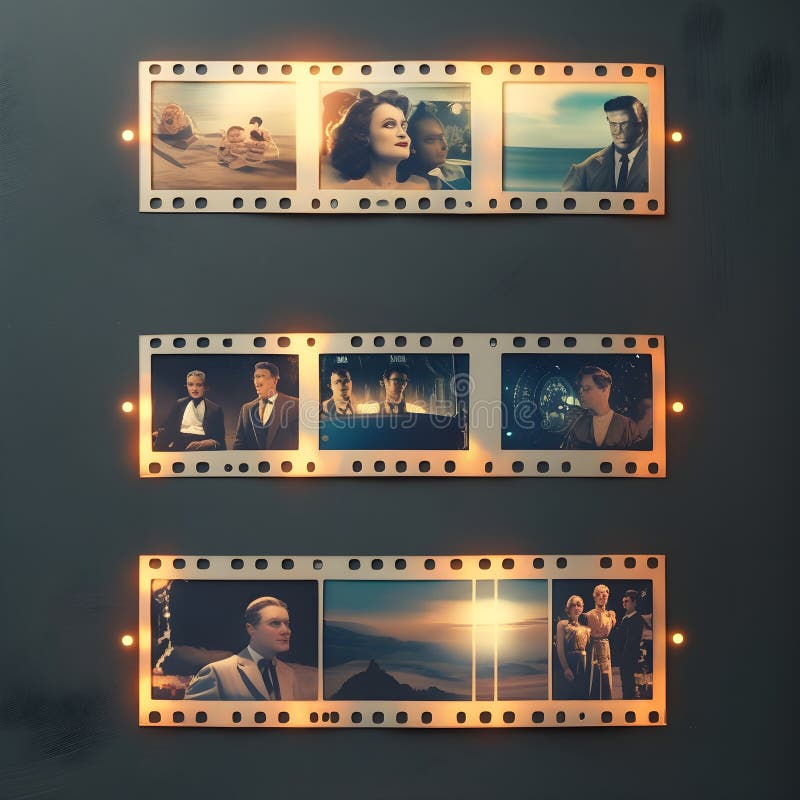 Film stock illustration. Illustration of lighting, bonding - 371738187