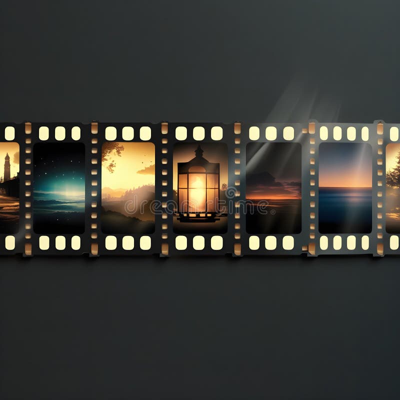 Film stock illustration. Illustration of horizontal - 371738269