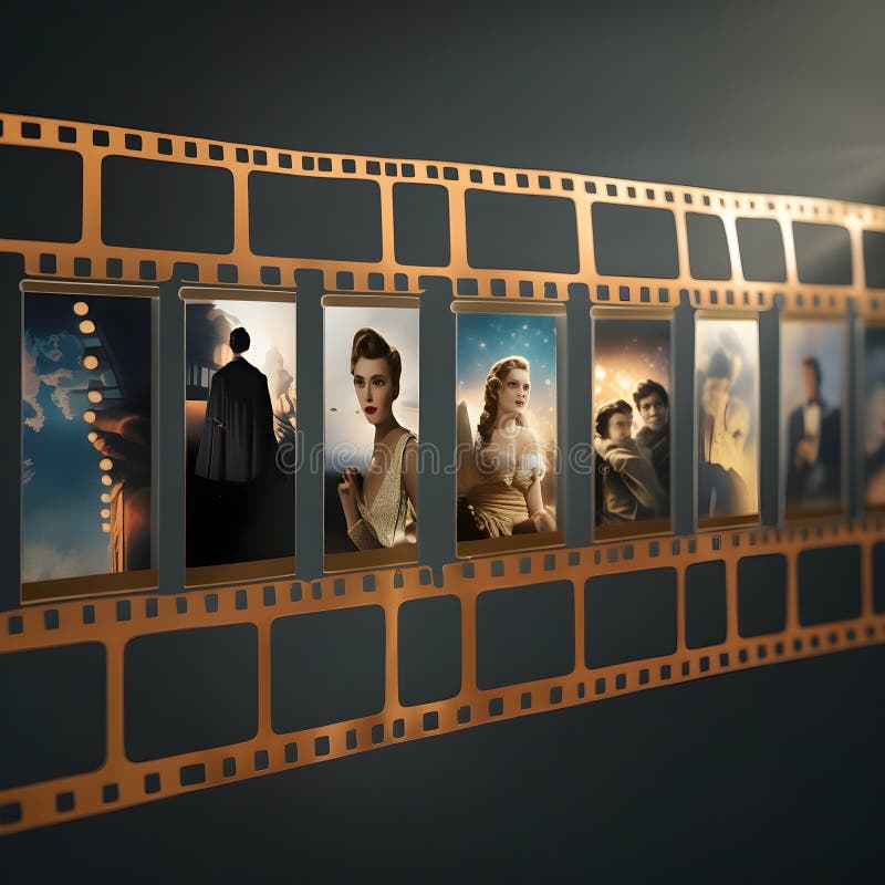 Film stock illustration. Illustration of indoors, poster - 371738480